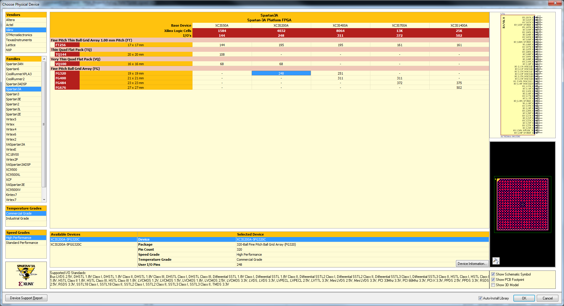 Xilinx Spartan 3a Altium